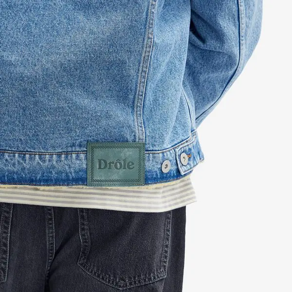 Drole De Monsieur Lined Denim Trucker Jacket