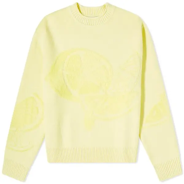 HOUSE OF SUNNY Knit Jumper Sweatshirt - Limoncello