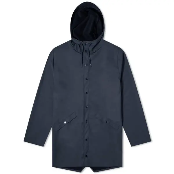 Rains Long Jacket - Navy