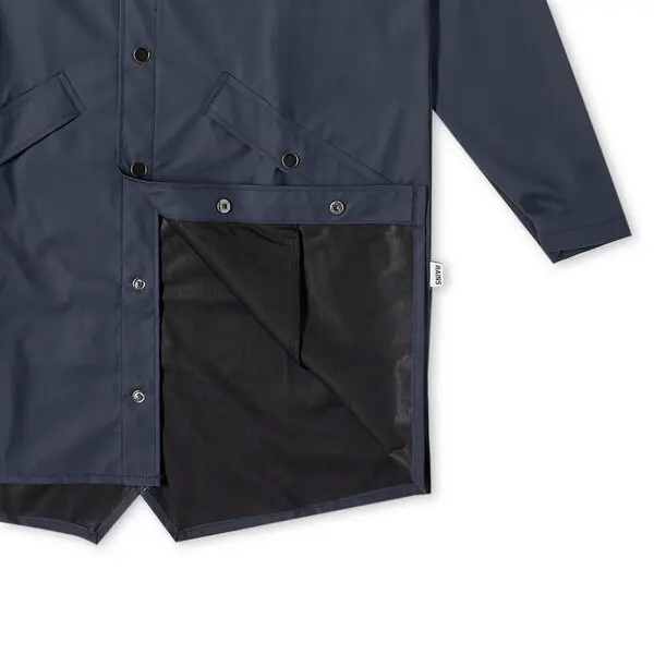 Rains Long Jacket - Navy
