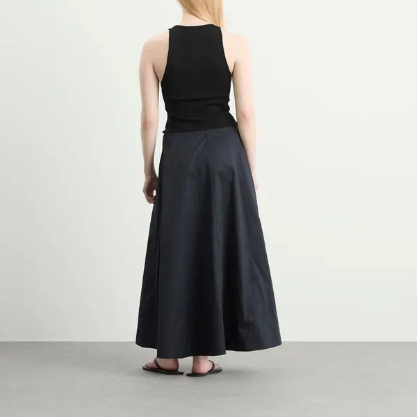 ST. AGNI Knit Bodice Asymm Dress