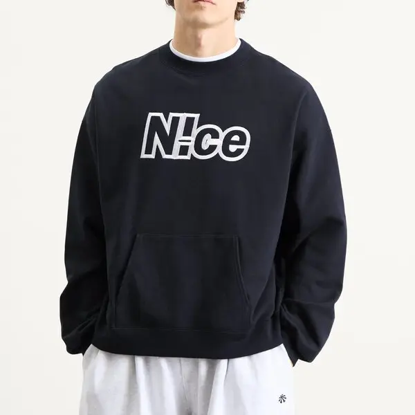 N!CE Embroidered Logo Sweatshirt