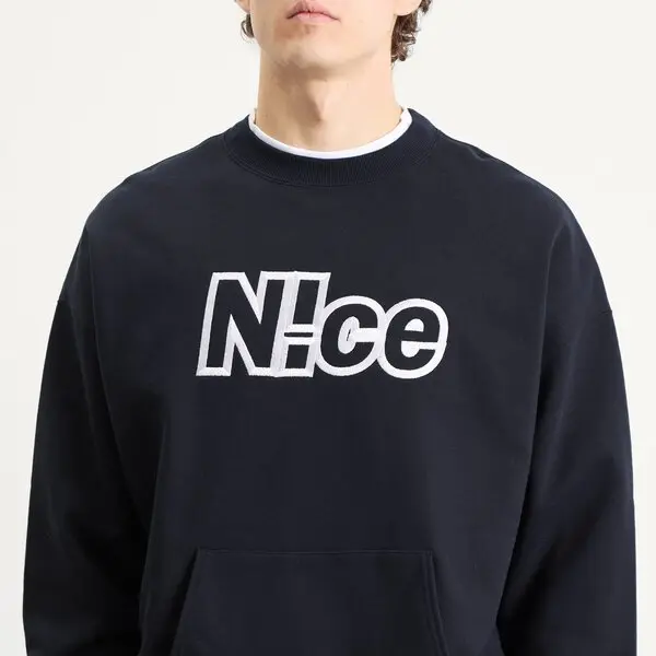 N!CE Embroidered Logo Sweatshirt