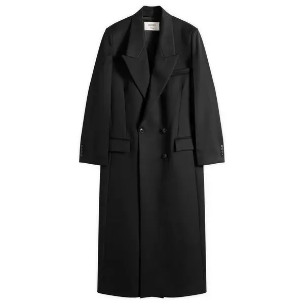 RÓHE Double Breasted Tailored Coat Jacket - Black