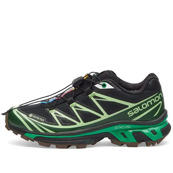 SALOMON Xt-6 Gtx Shoes - Black/eden/green Ash