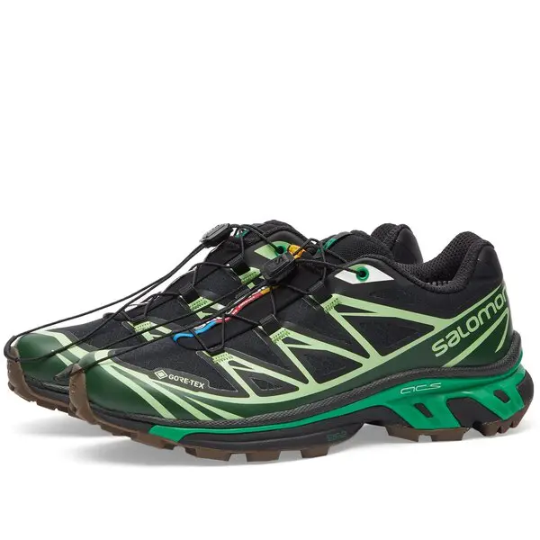 SALOMON Xt-6 Gtx Shoes - Black/eden/green Ash