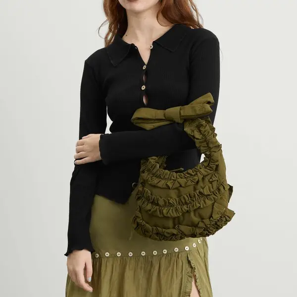 DAMSON MADDER Quinn Ruffle Bag Exclusive