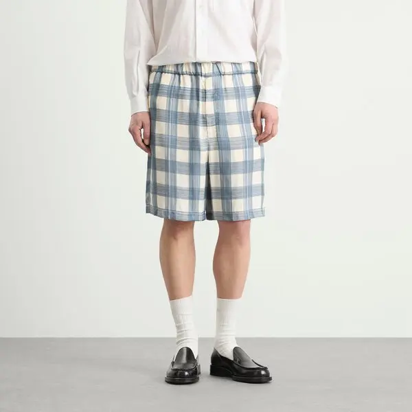 JIL SANDER Relaxed Fit Check Shorts