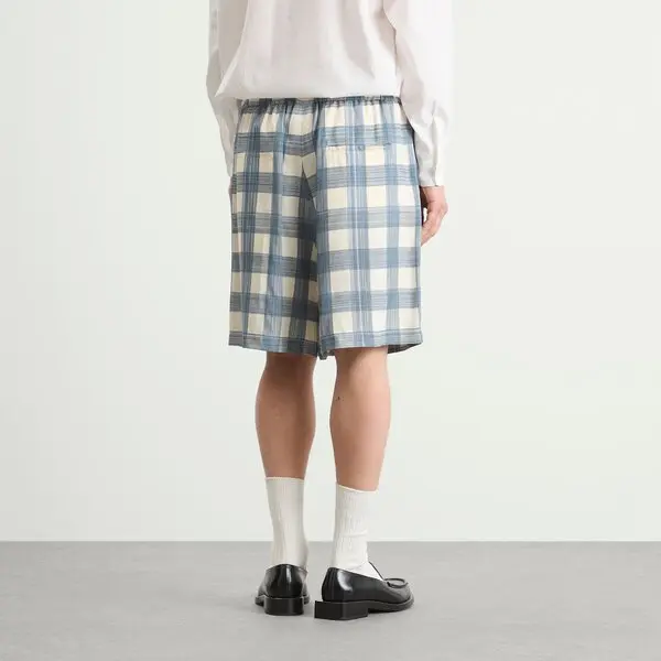 JIL SANDER Relaxed Fit Check Shorts