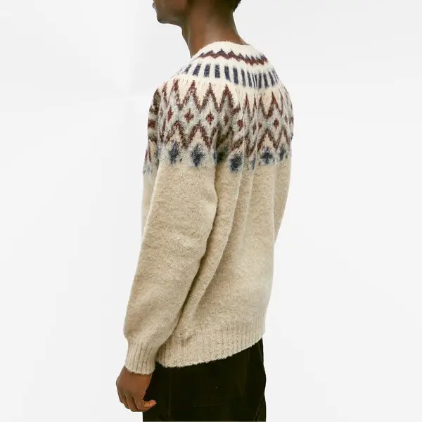 HOWLIN BY MORRISON Howlin' Future Fantasy Fair Isle Crew Knit Sweatshirt