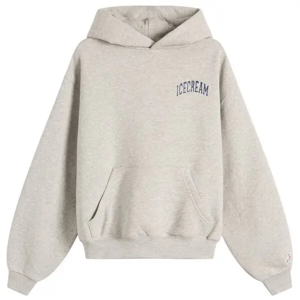 ICECREAM College Cropped Popover Hoodie