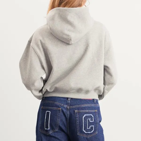 ICECREAM College Cropped Popover Hoodie