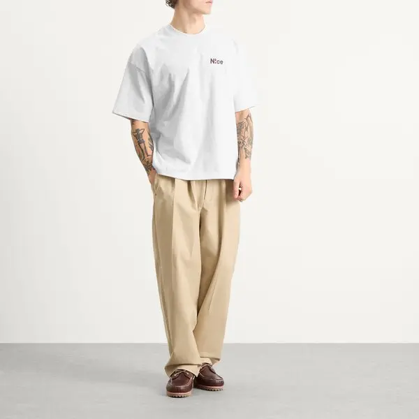 N!CE Embroidered Logo T-shirt