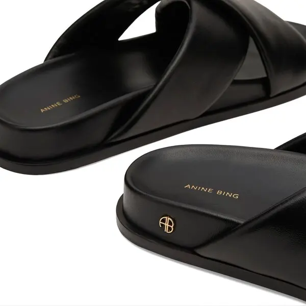 ANINE BING Emi Slides - Black