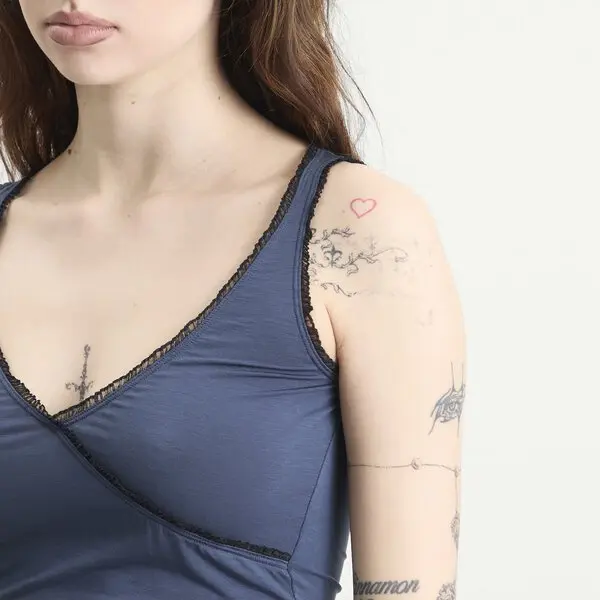 FRUITY BOOTY Frill Wrap Vest Top
