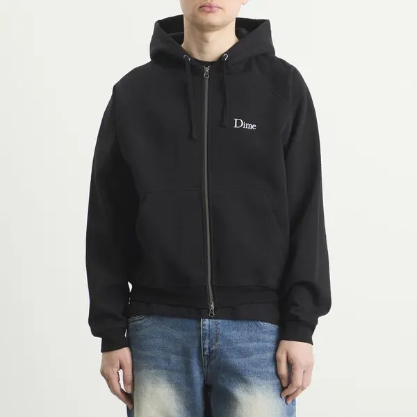 DIME Classic Small Logo Zip Hoodie