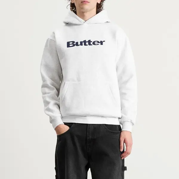 BUTTER GOODS Ripstop Logo Applique Hoodie