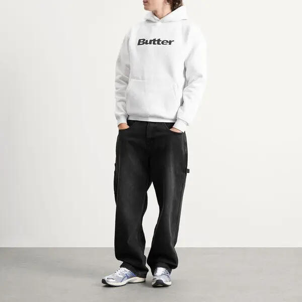 BUTTER GOODS Ripstop Logo Applique Hoodie