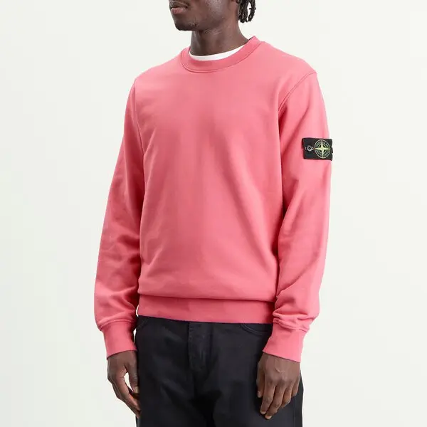 Stone Island Organic Cotton Fleece Sweatshirt