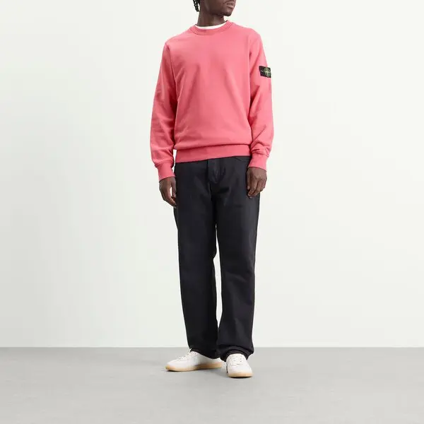 Stone Island Organic Cotton Fleece Sweatshirt