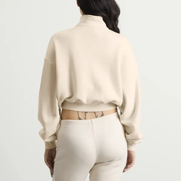 SKIMS Drapey French Terry Half Zip Pullover Sweatshirt