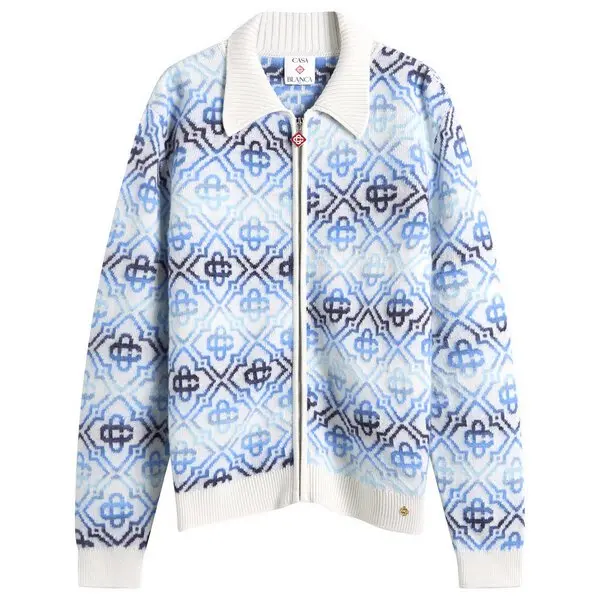 Casablanca Space Dye Monogram Zip Up
