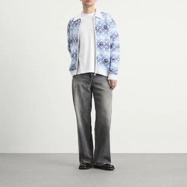 Casablanca Space Dye Monogram Zip Up