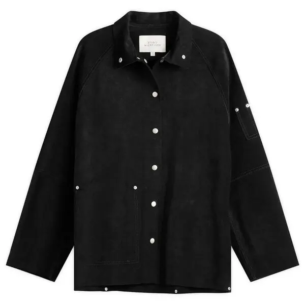 Studio Nicholson Dash Suede Jacket - Black
