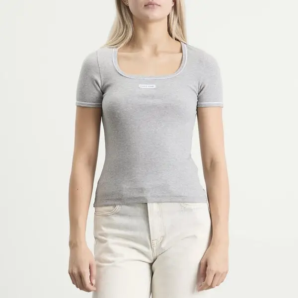 MARINE SERRE Cute 70's Square Neck T-shirt