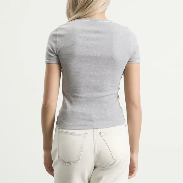 MARINE SERRE Cute 70's Square Neck T-shirt