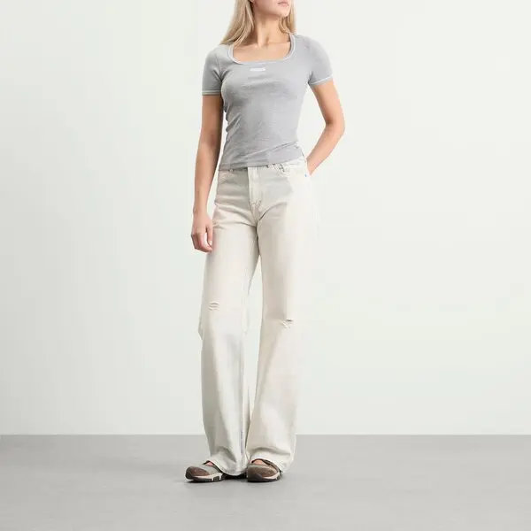 MARINE SERRE Cute 70's Square Neck T-shirt