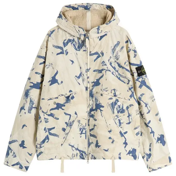 Stone Island Scan Camo Stretch Ripstop-ovd Shorts Parka Jacket