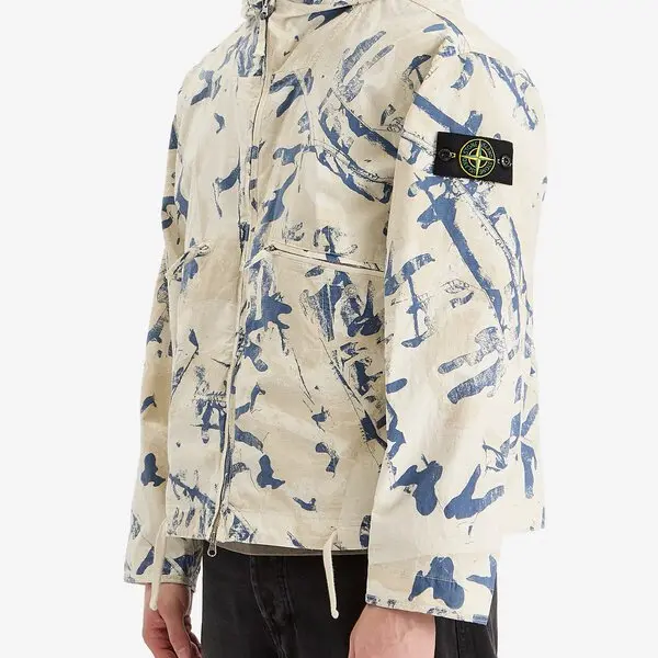 Stone Island Scan Camo Stretch Ripstop-ovd Shorts Parka Jacket