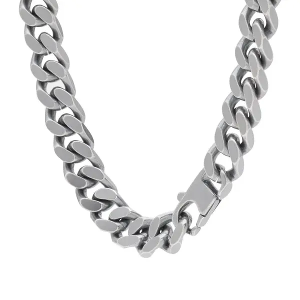 MAISON MARGIELA Id Tag Curb Necklace