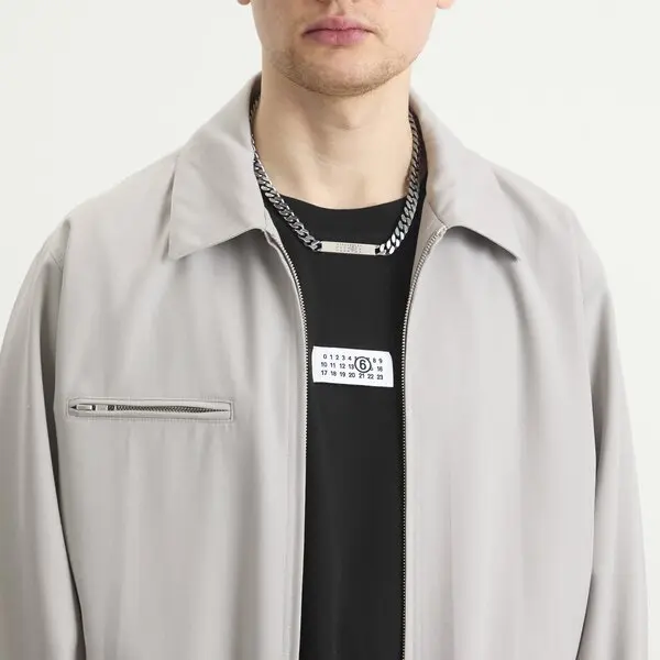 MAISON MARGIELA Id Tag Curb Necklace