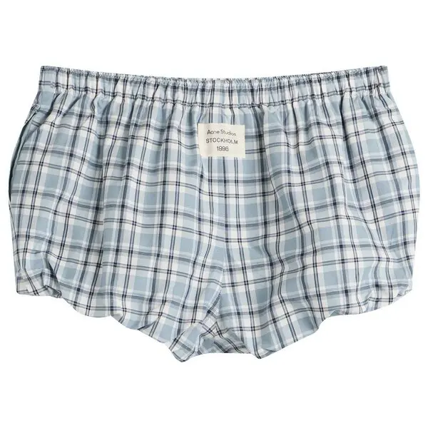 Acne Studios Pebby Check Mini Shorts