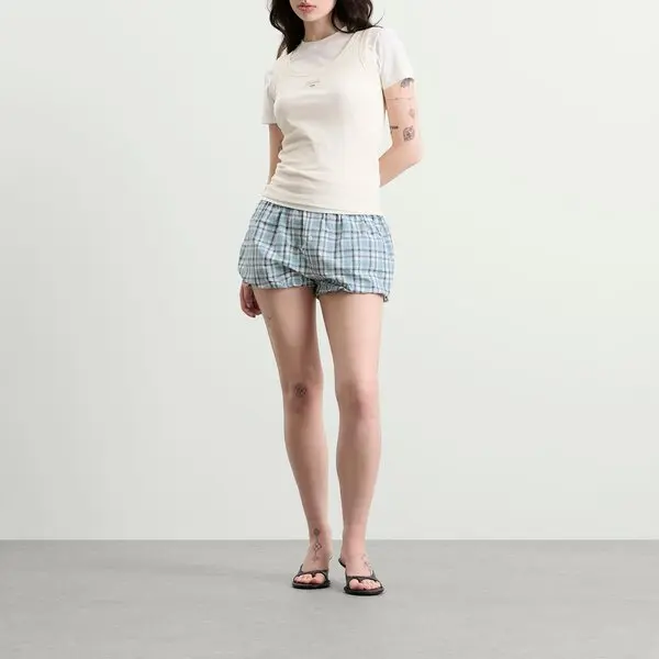 Acne Studios Pebby Check Mini Shorts