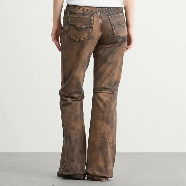 DIESEL® L-ysa Leather Trousers