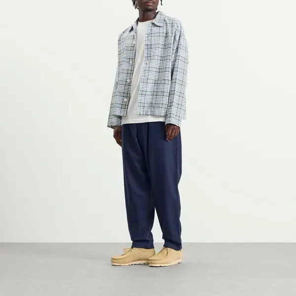 Universal Works Wool Herringbone Pleated Track Pant
