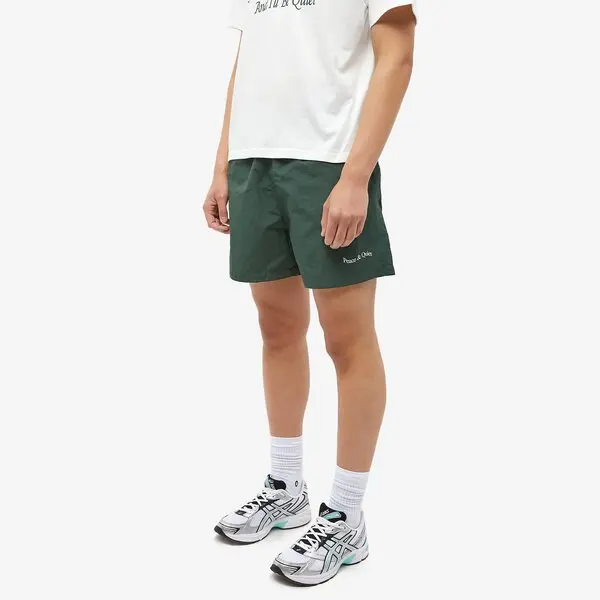 MUSEUM OF PEACE & QUIET Wordmark Nylon 5" Shorts