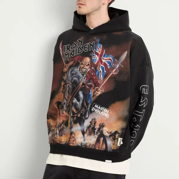 REPRESENT Iron Maiden Steed Hoodie - Stained Black