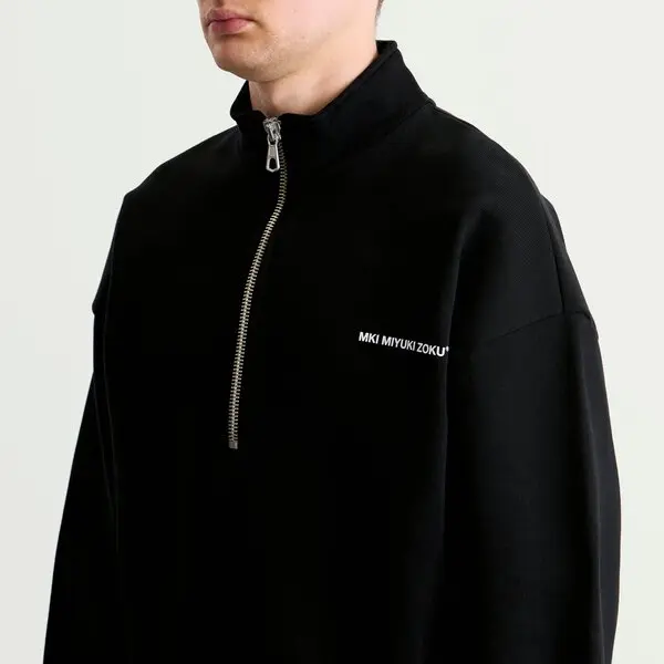 MKI MIYUKI ZOKU Uniform Quarter Zip Sweatshirt