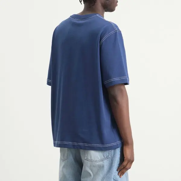 AMI Paris Shorts Sleeve Boxy Fit T-shirt With Topstitched