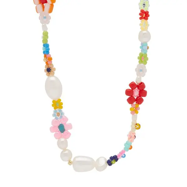 Anni Lu Mexi Flower Necklace | 100% Brass | End Clothing