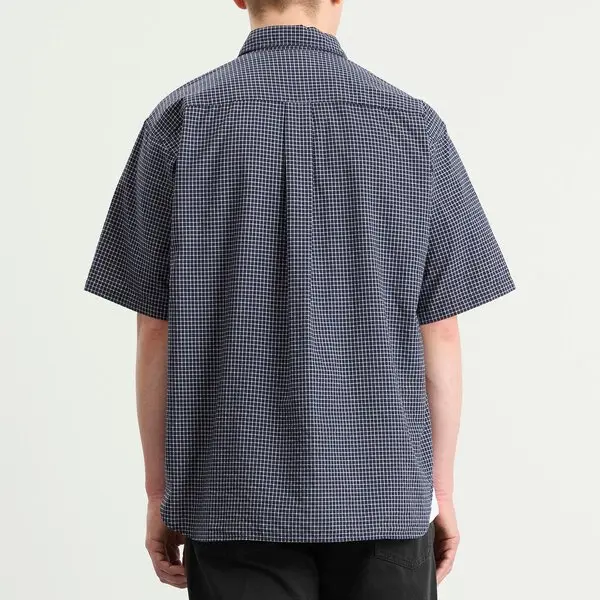 Norse Projects Espevik Oversized Check Shorts Sleeve Shirt