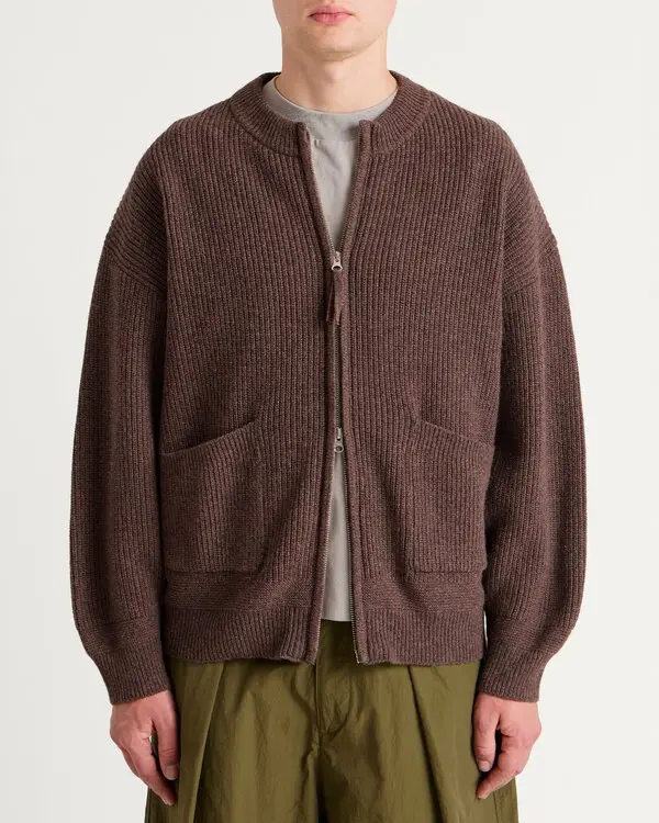 FRIZMWORKS Wool Deck Zip Cardigan