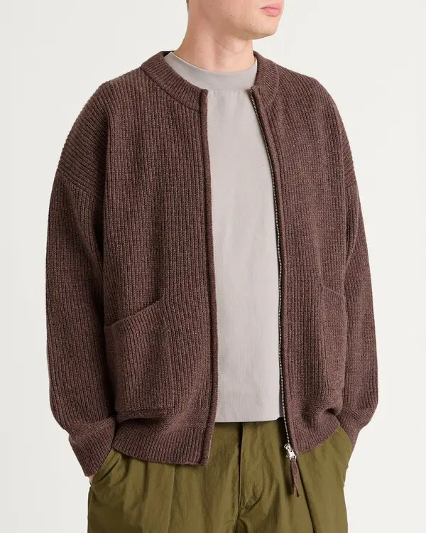 FRIZMWORKS Wool Deck Zip Cardigan