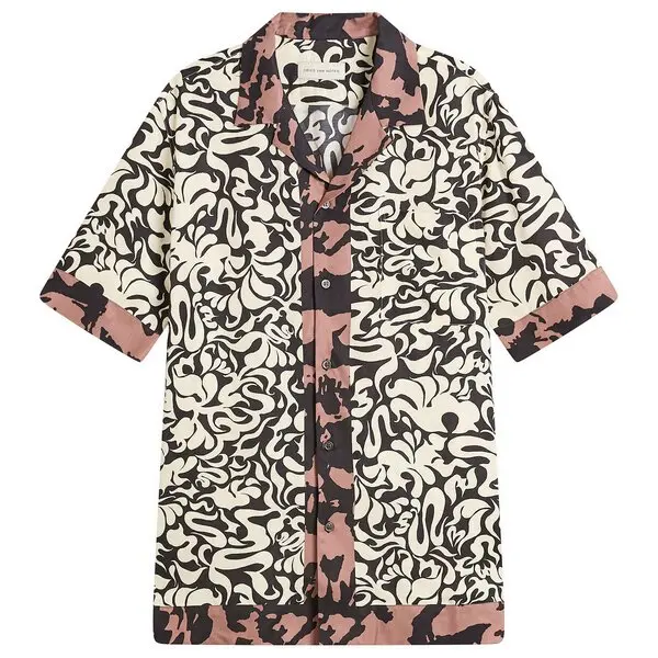 Dries Van Noten Squiggle Border Print Shirt
