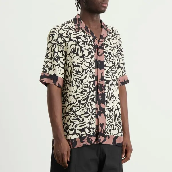 Dries Van Noten Squiggle Border Print Shirt