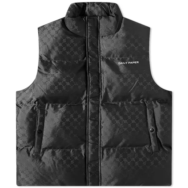 DAILY PAPER Pondo Monogram Down Vest Jacket
